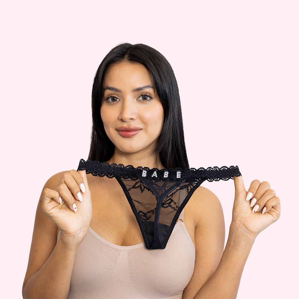 Seductive Name Thong – flawluxe
