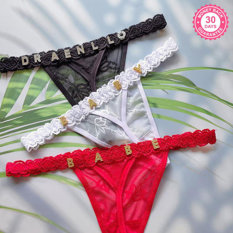 Seductive Name Thong – flawluxe